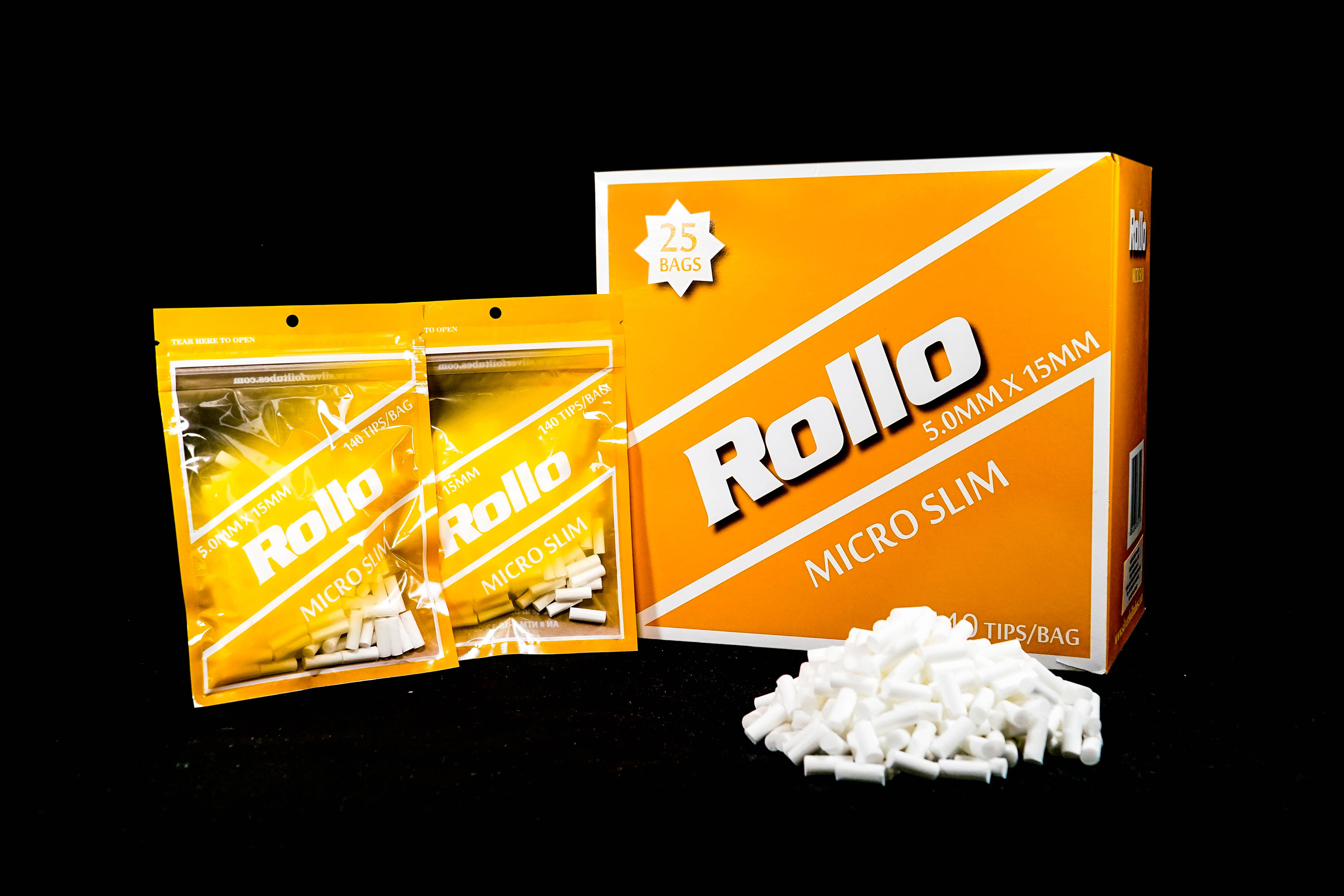ROLLO | ROLLO MICRO SLIM 5MM X 15MM 140 TIPS/BAG